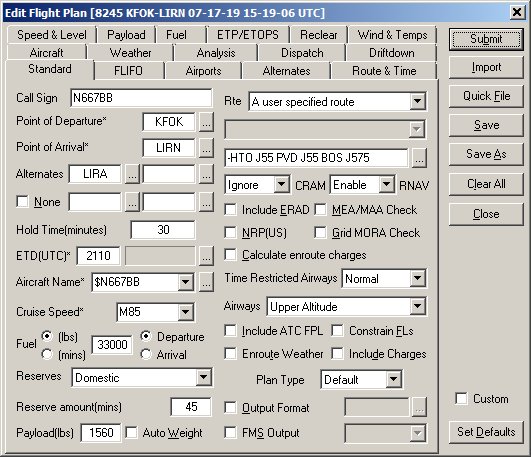 Error trying to run flight plan in Jetplanner originally run in Jetplan.com
