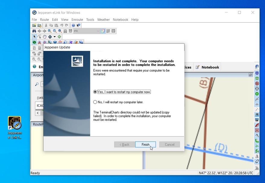"A valid TerminalCharts directory was not found..." when launching eLink for Windows