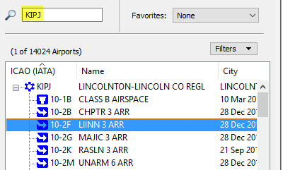 How to locate and determine the appropriate Jeppesen SID/STAR 'Also ...