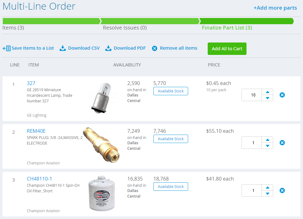 How do I use Multi-line Order?