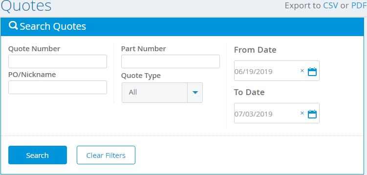 Where can I find my quotes?