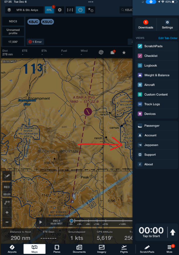 ForeFlight - Deactivate/Reactivate Jeppesen Charts
