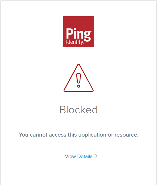 PING ONE – After deleting MFA method, error “Blocked, you cannot access ...